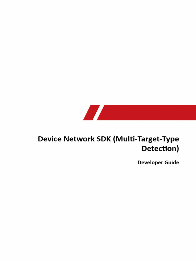 Device Network SDK (Multi-Target-Type Detection) - Developer Guide - V6 ...