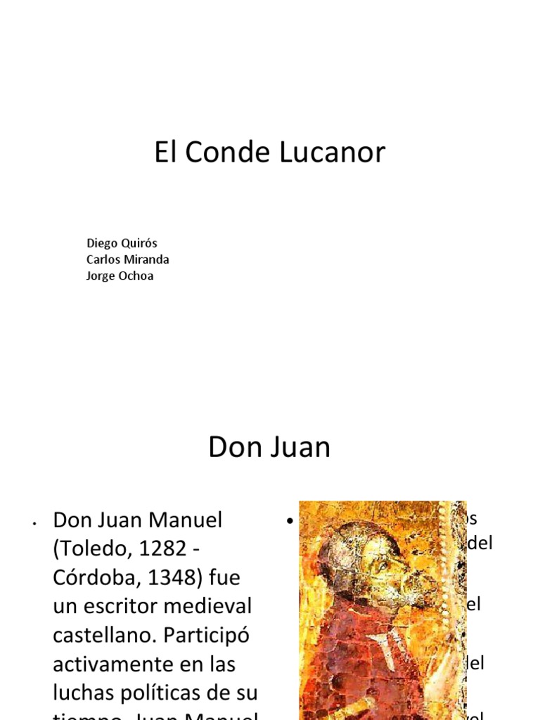 El Conde Lucanor | Edades medias | Europa