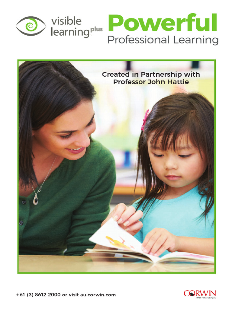 Visible Learning Plus Catalogus Corwin | PDF | Teachers | Learning