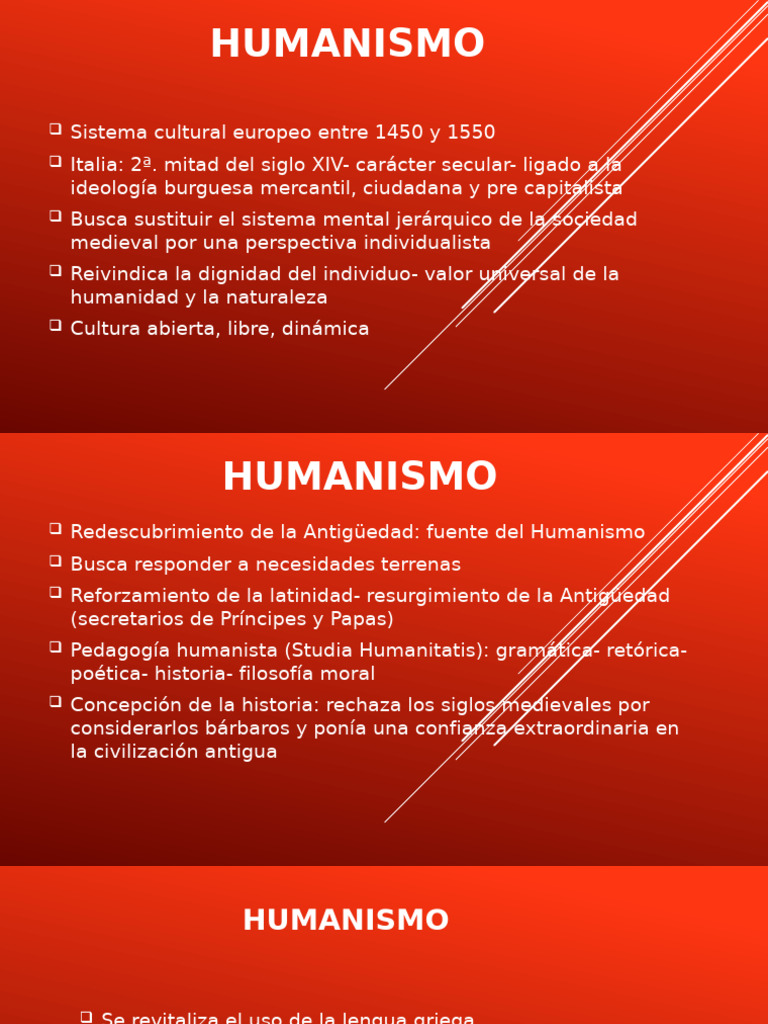 HUMANISMO | PDF | Renacimiento | Educación en artes liberales
