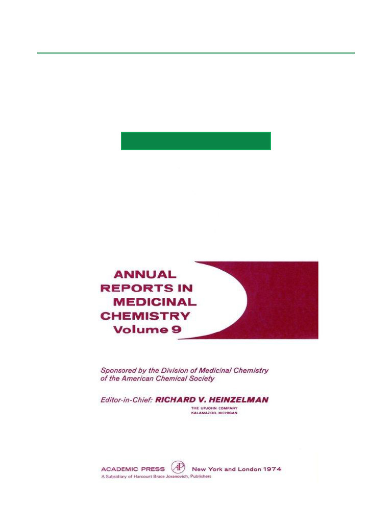 ANNUAL REPORTS IN MED CHEMISTRY V9 PPR Reference Book Download | PDF | Drugs | Pharmacology