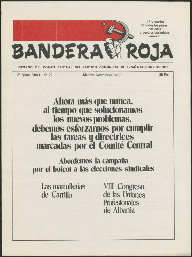 Bandera_roja_PCE_R_029_19771100 (1) | PDF | Fascismo | Comunismo