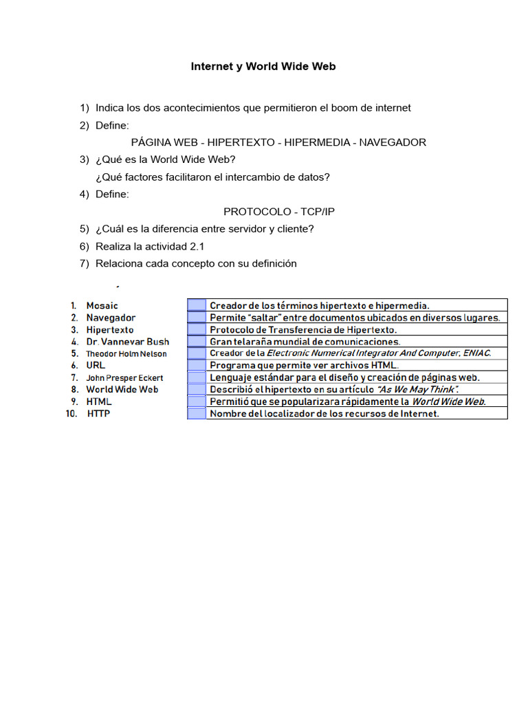 Internet y World Wide Web | PDF