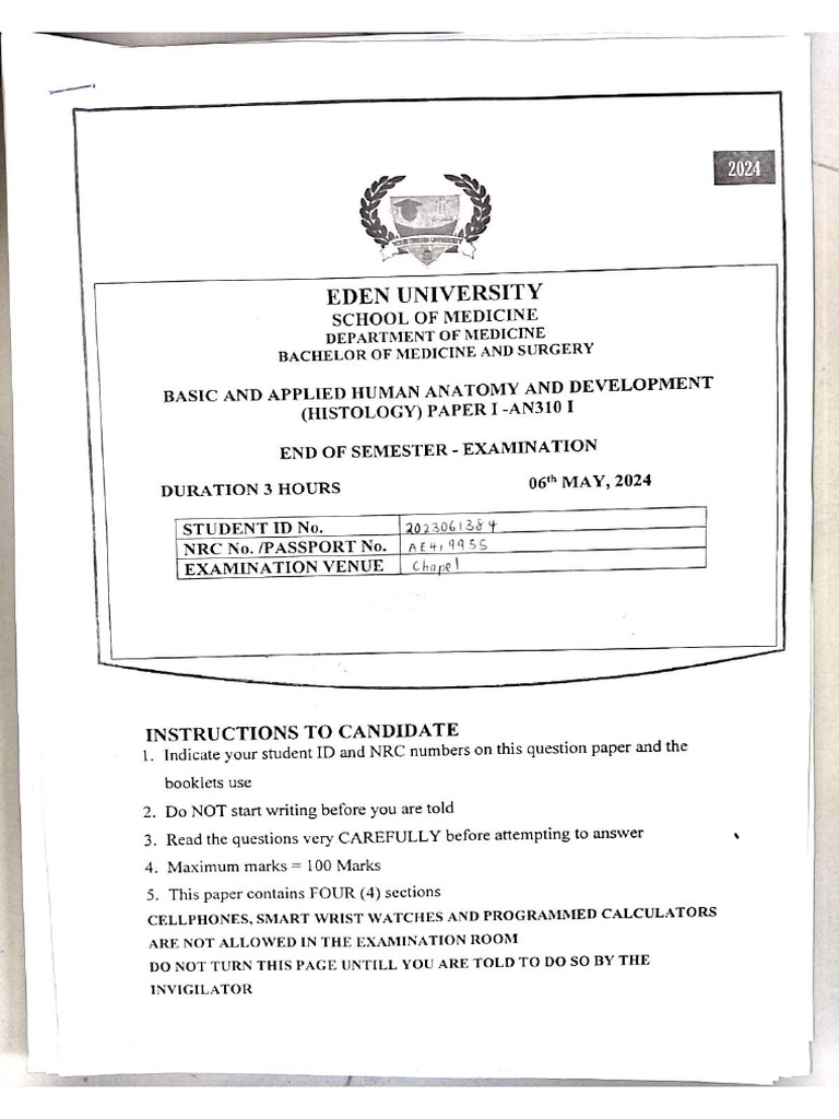 Histology p1 Final | PDF