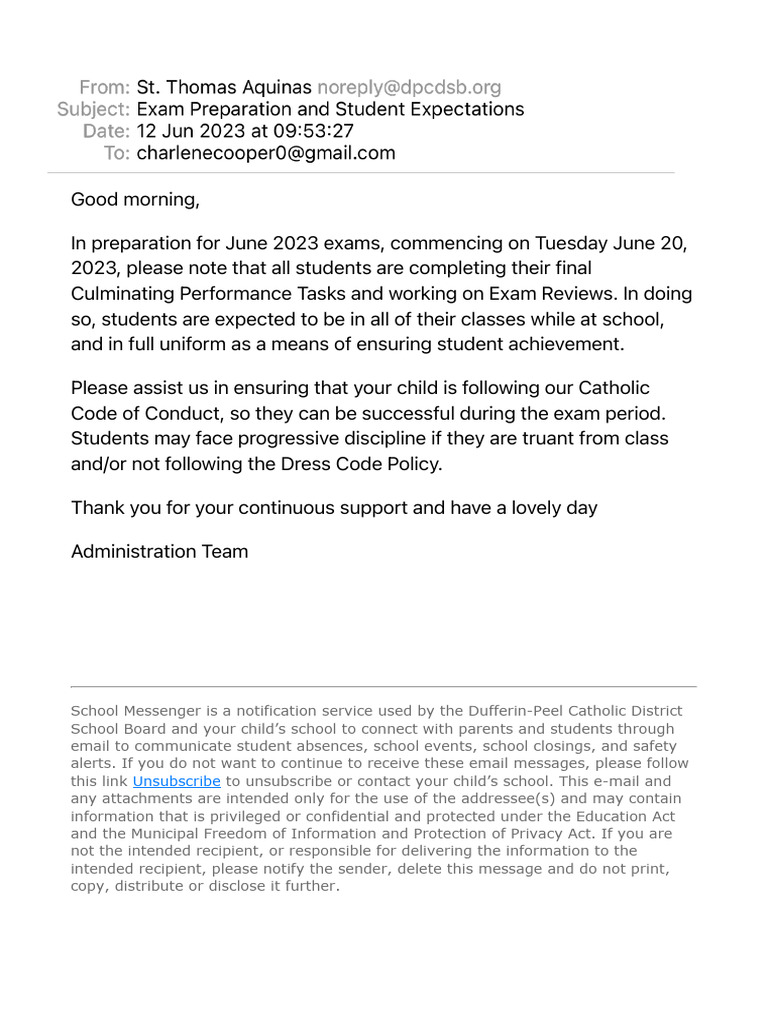 Exam Preparation and Student Expectations | PDF