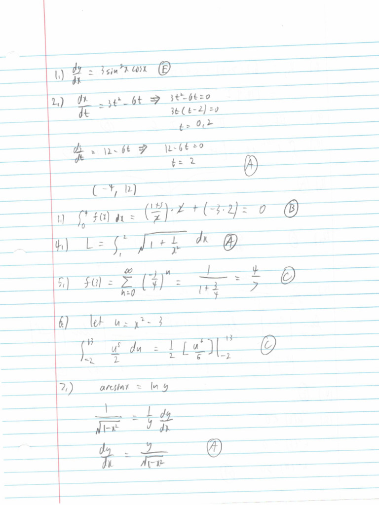 AP Calc BC Diagnostic Test | PDF