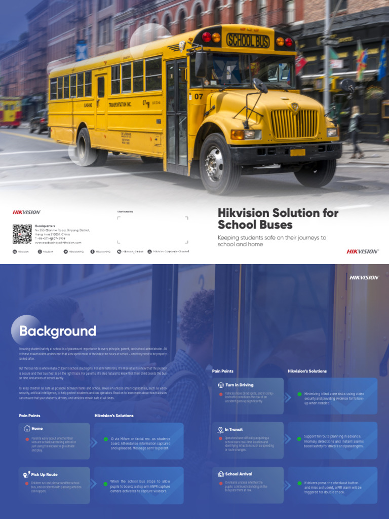 Leaflet - On-board Security-School Bus Solution | PDF | School Bus | Bus