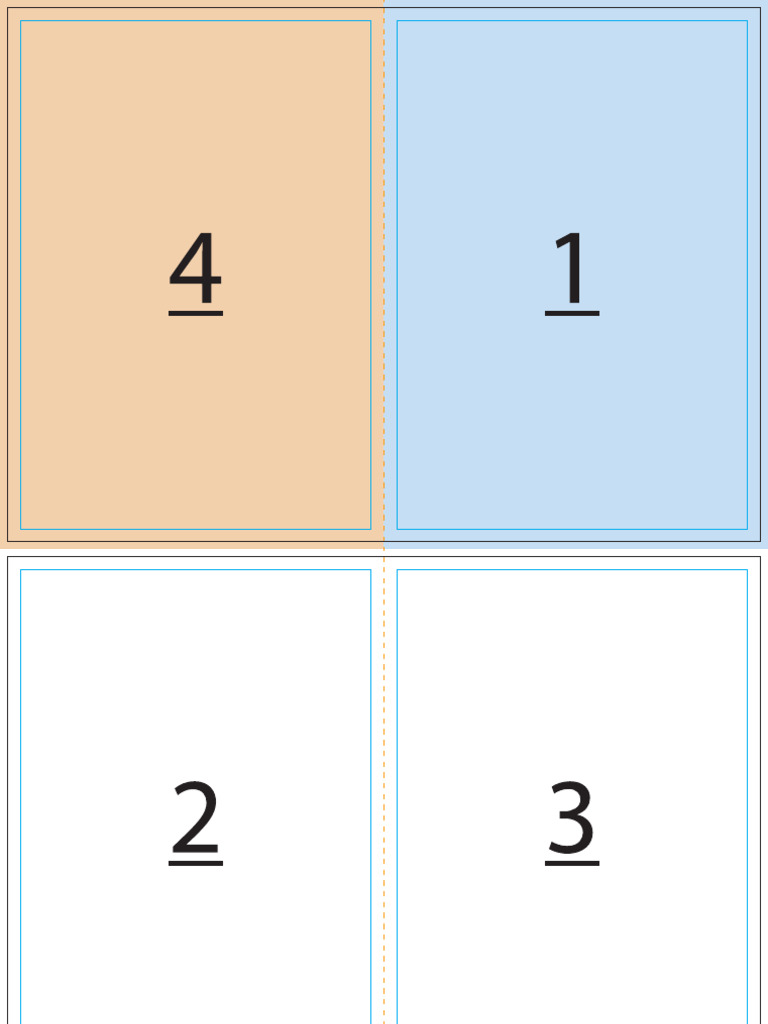 Gabarito Vertical PDF Dobra Simples A5 4pg R0120 Retrato | PDF