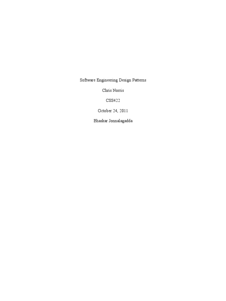 Individual Assignment - Design Pattern | PDF | Software Design Pattern ...