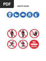 Safety Signs and Symbols | PDF | Safety | Hazards