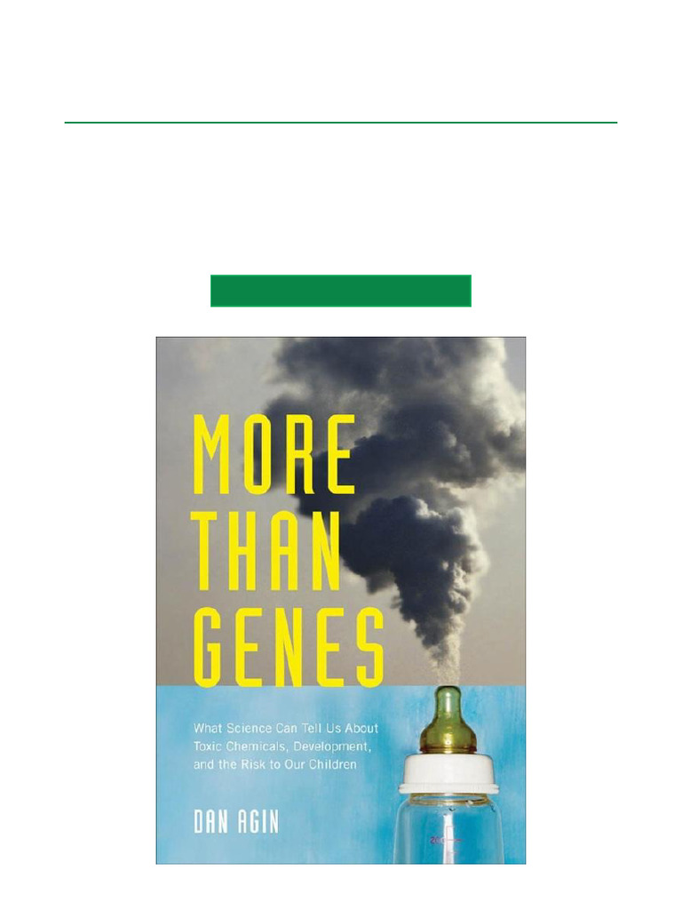 More Than Genes What Science Can Tell Us About Toxic Chemicals ...
