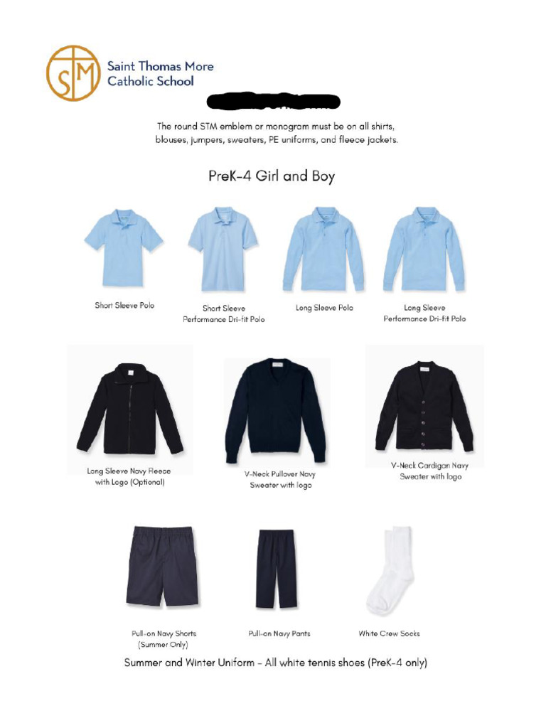 Uniform Lookbook 25-26 - Same As 24-25 | PDF