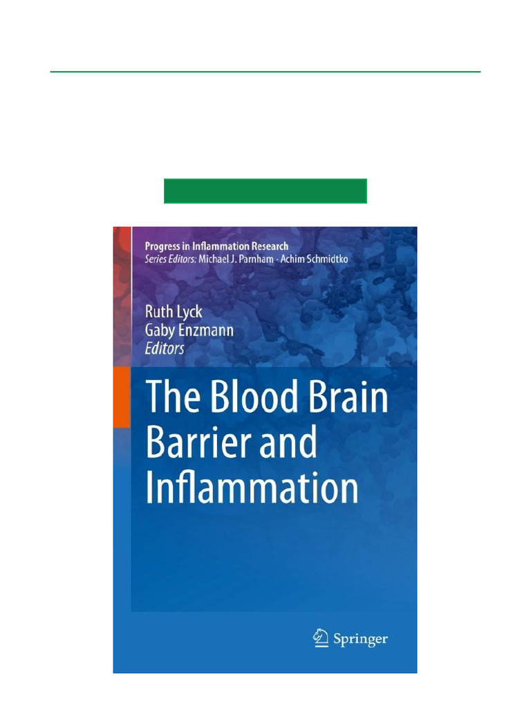 The Blood Brain Barrier and Inflammation Full Book Download | PDF ...