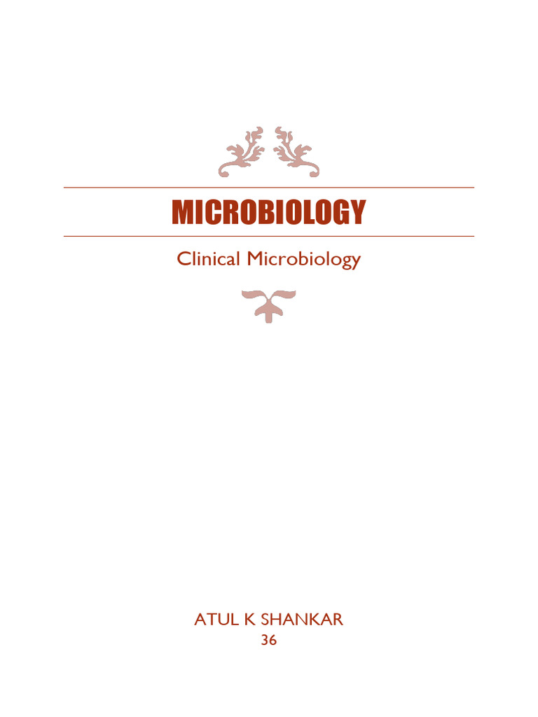 Microbiology - Clinical Microbiology | PDF | Urinary Tract Infection ...