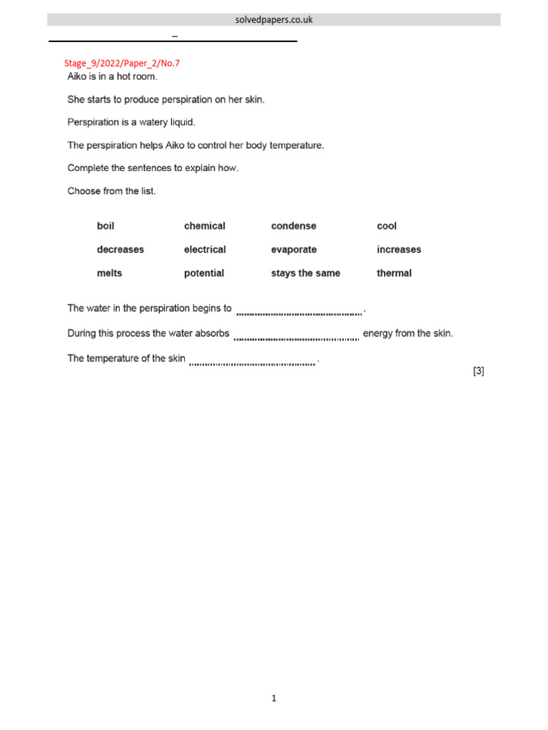 2022 14 Respiration and Breathing Checkpoint Sec 1 Biology Progression ...