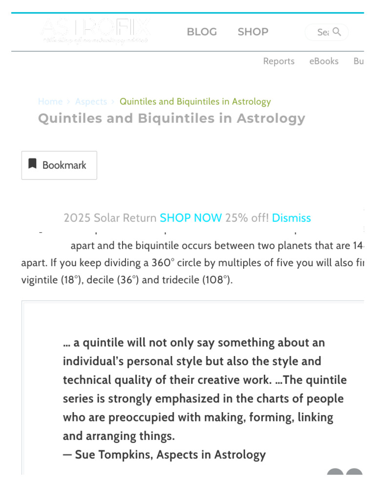 Quintiles and Biquintiles in Astrology | PDF | Astrology | New Age ...