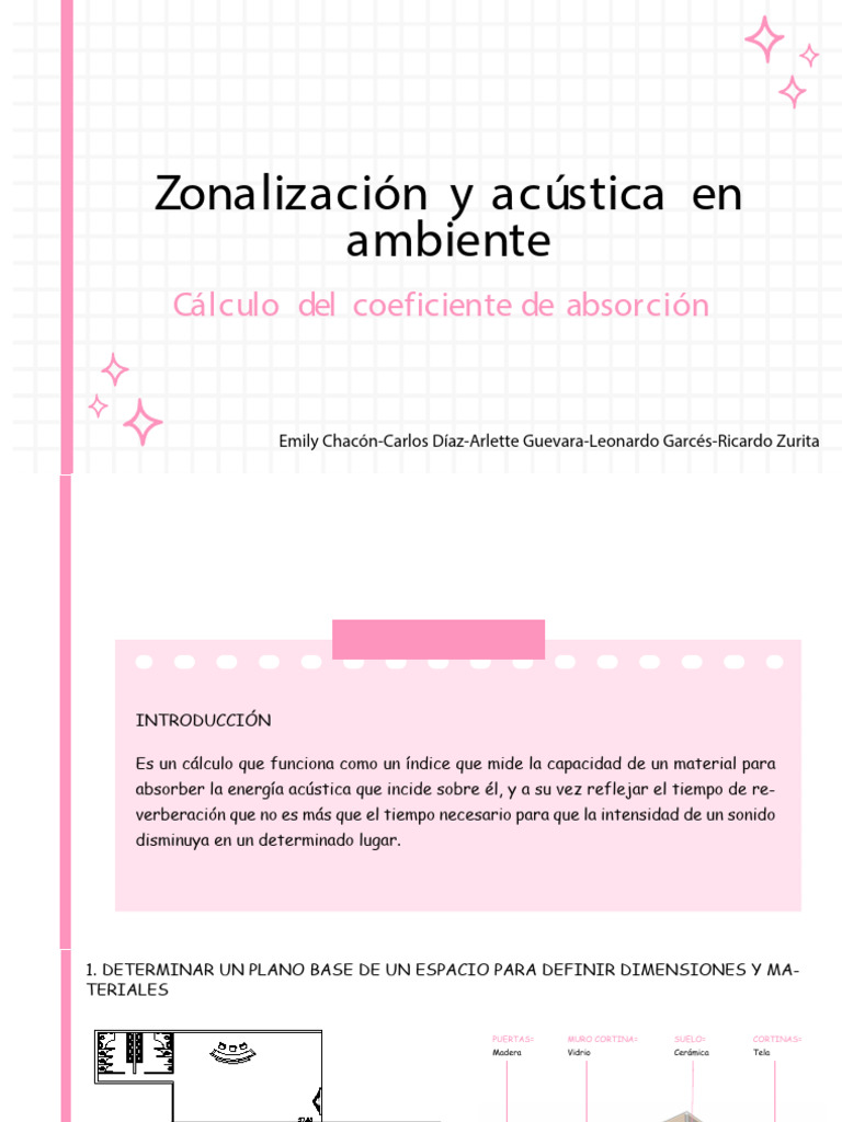 Cálculo de coeficiente de absorción final | PDF | Ingeniería de Edificación | Sector secundario ...