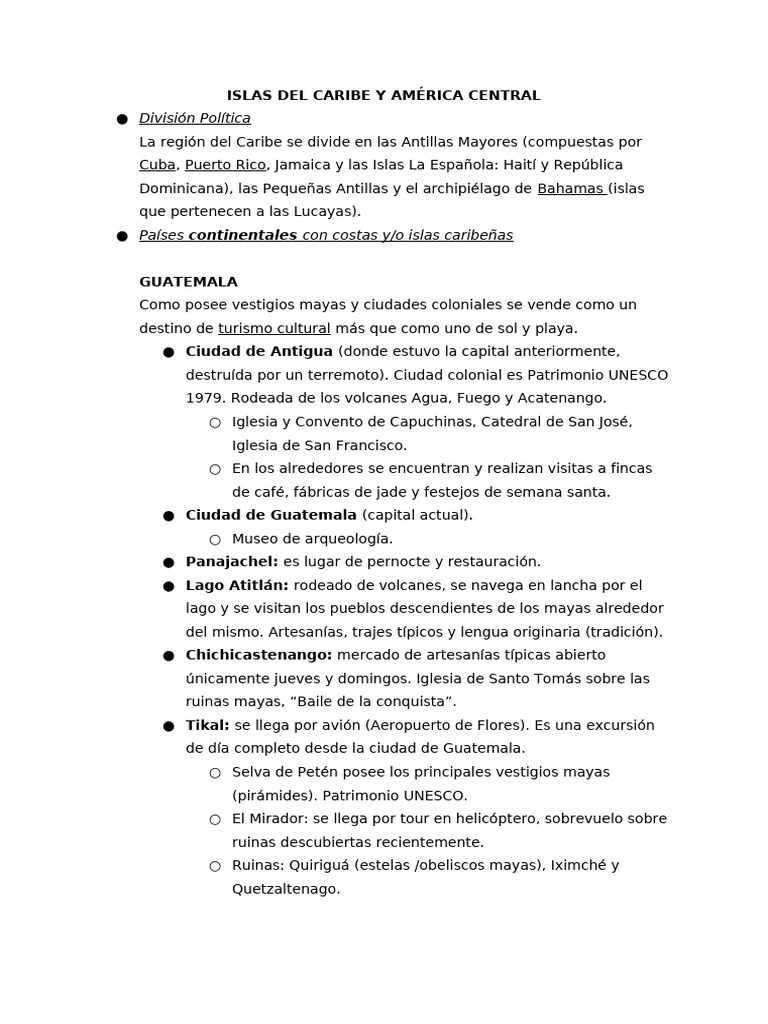 Resumenes Geo de América (Final) | PDF