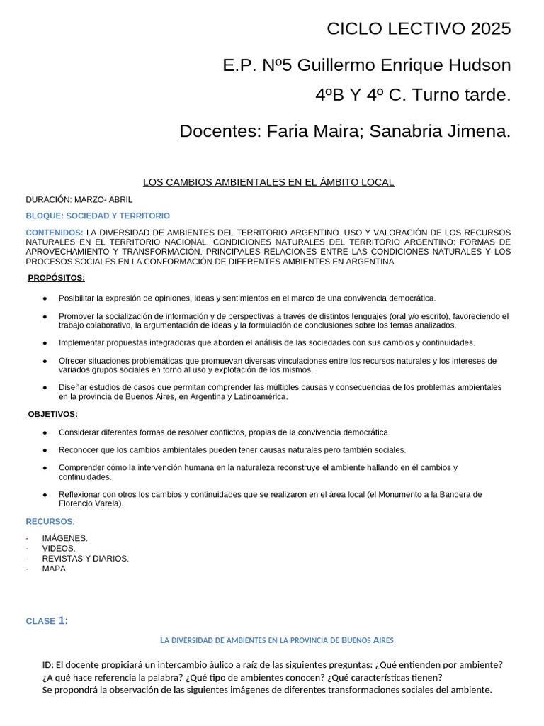 Cambios Ambientales en Buenos Aires 2025 | PDF | Sociedad | Naturaleza