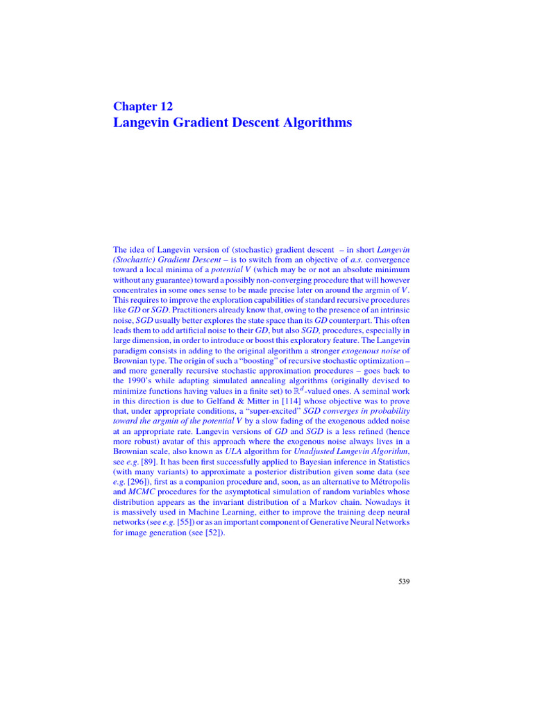 Langevin SGD | PDF | Stochastic Differential Equation | Mathematical ...