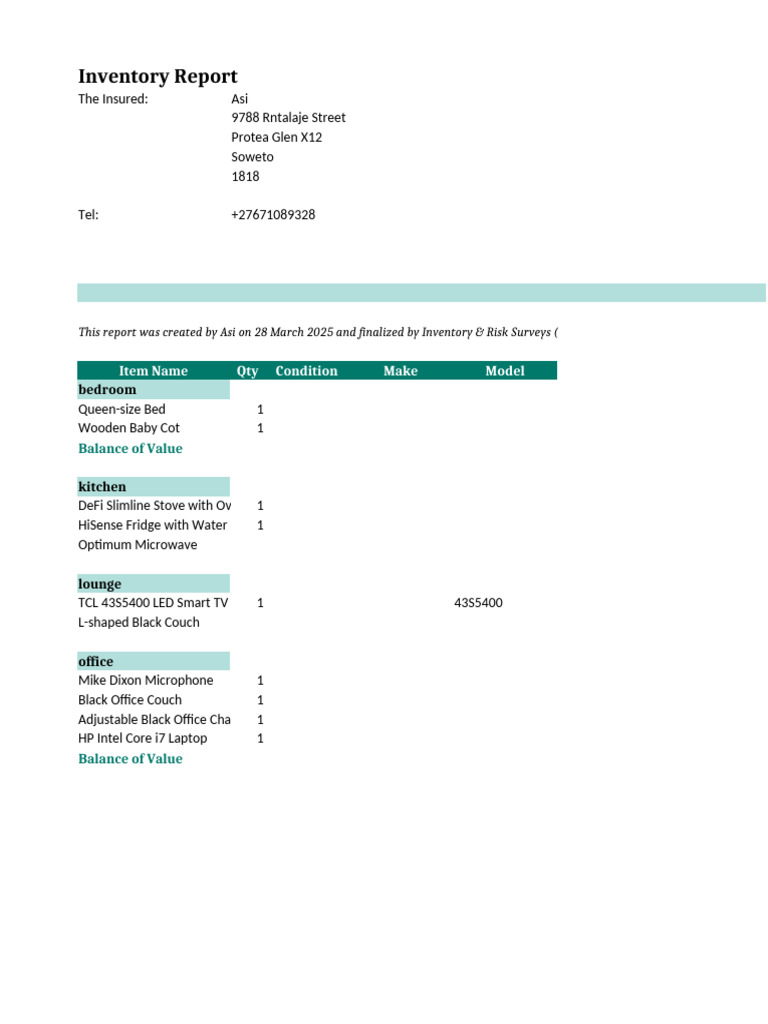 Inventory Report Asi | PDF | Consumer Electronics | Personal Computers