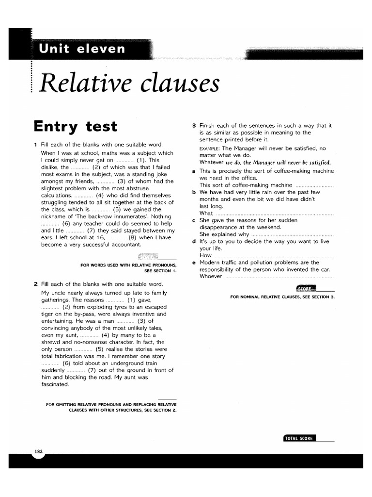 Relative Clauses Cam | PDF