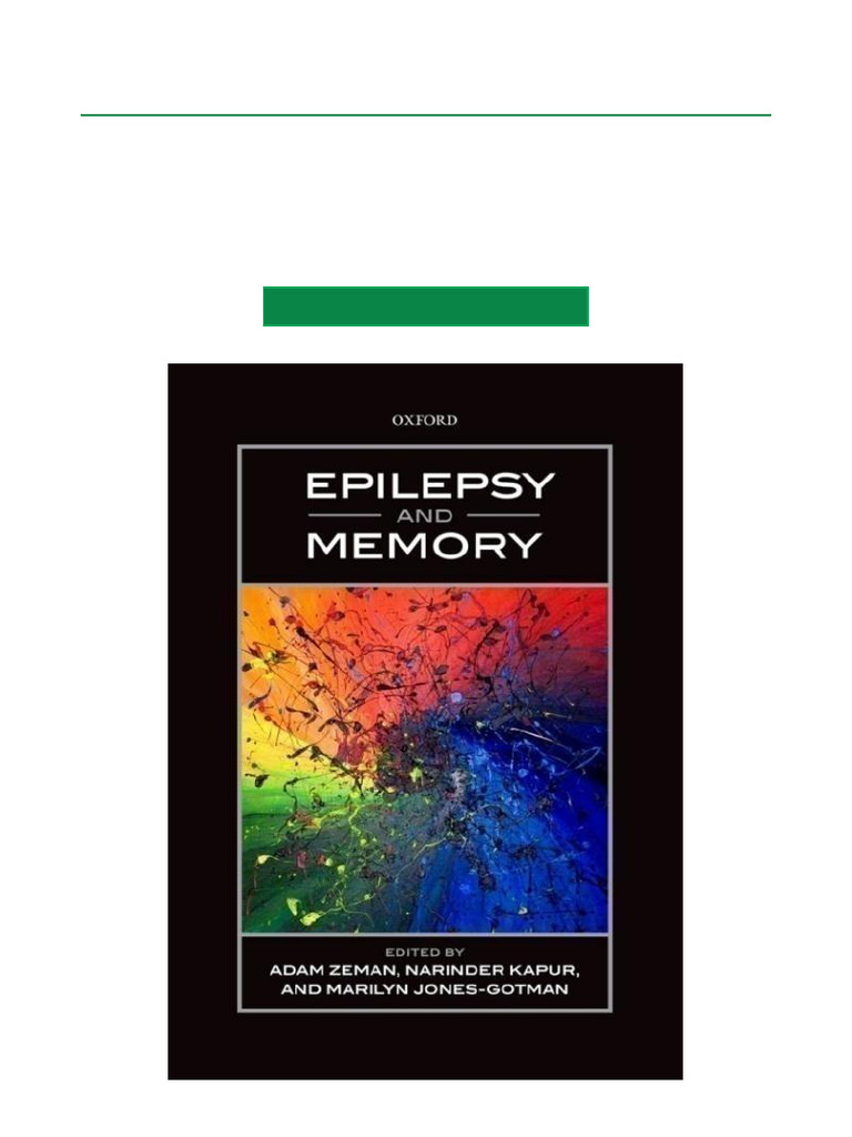 Epilepsy and Memory - 1st Edition Authorized Download | PDF | Epilepsy ...
