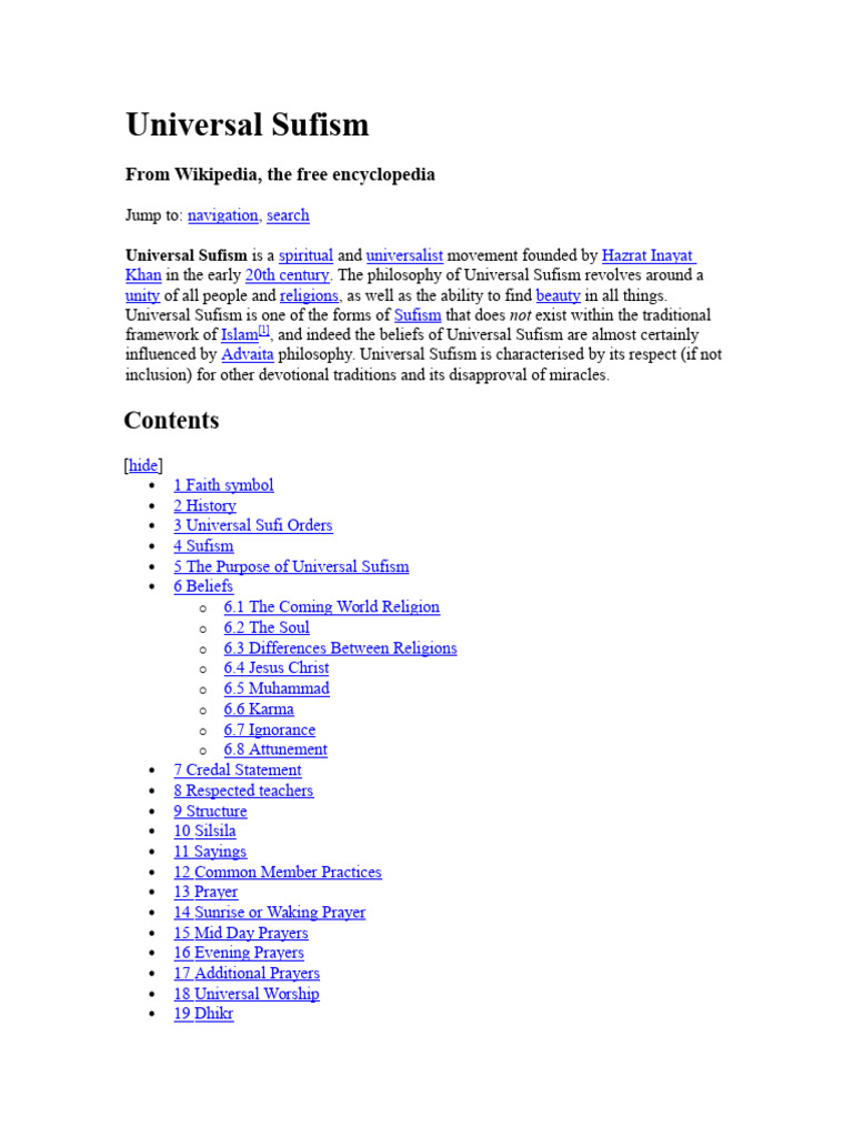 282897264 Universal Sufism | PDF | Sufism | Persian Philosophy