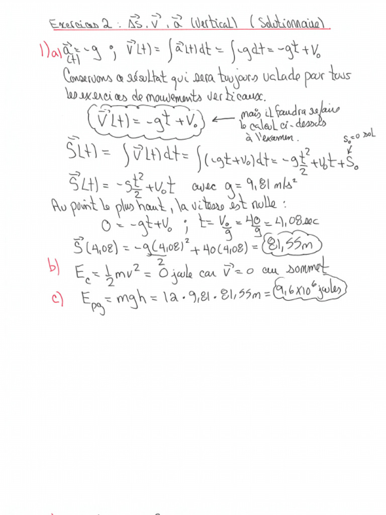 3-Exercices 2 (Solutionnaire) | PDF