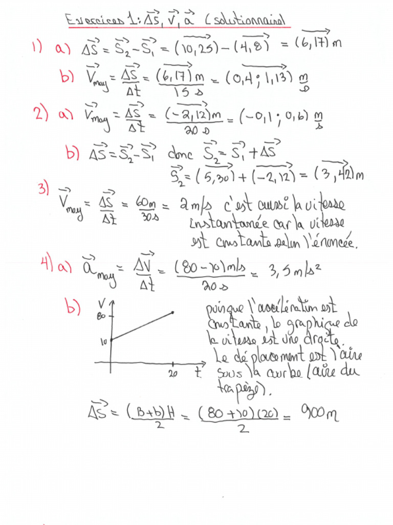 2-Exercices 1 (solutionnaire) | PDF