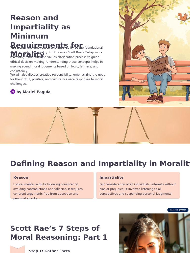 Reason and Impartiality as Minimum Requirements for Morality | PDF | Reason | Morality
