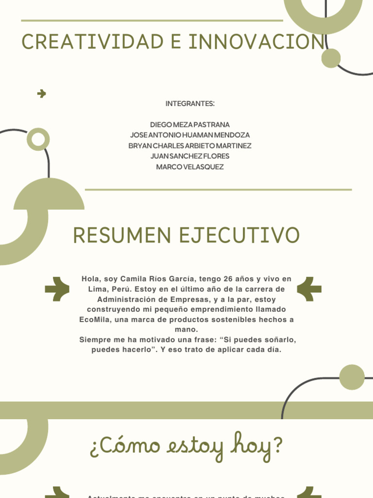 Presentación Diapositivas Propuesta de Proyecto Minimalista Simple Verde y Beige | PDF ...