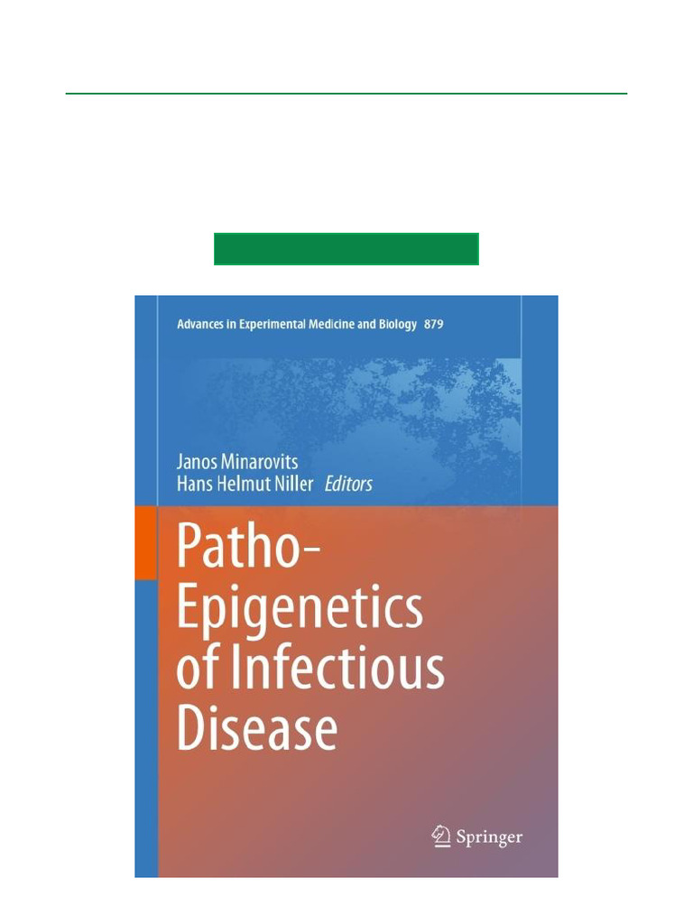 Patho Epigenetics of Infectious Disease Complete PDF Download | PDF | Epigenetics | Chromatin