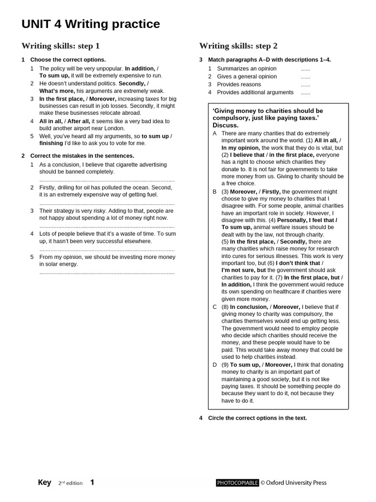 Writing Practice Worksheet | PDF | Economies