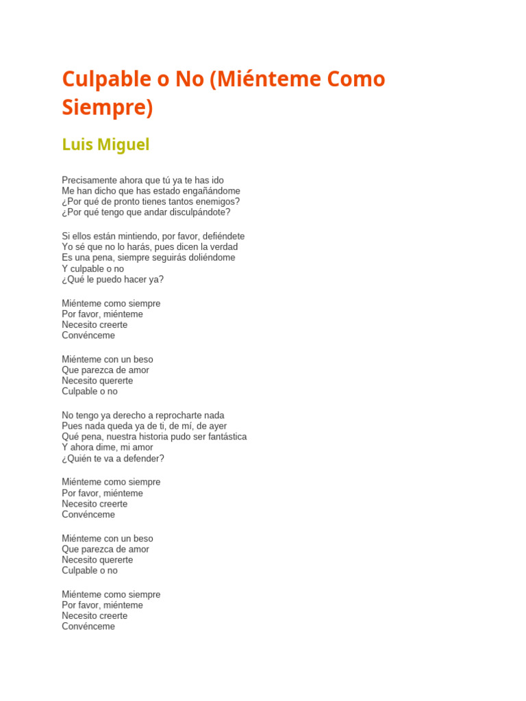 Culpable o No | PDF