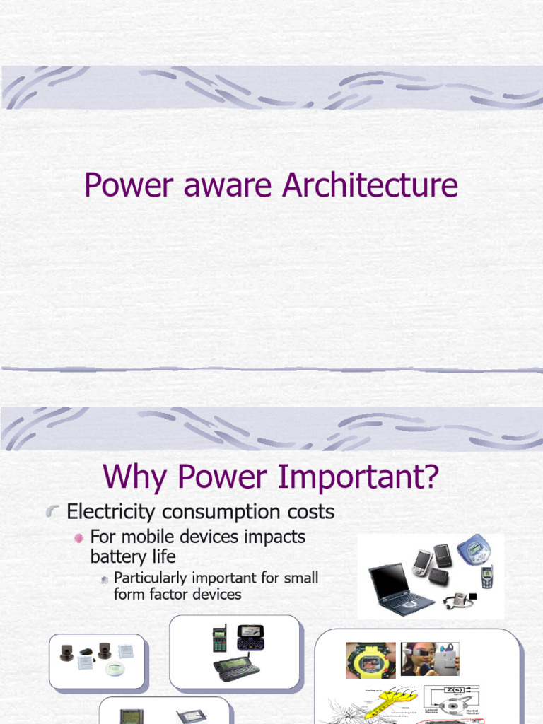 Power Aware Architecture | PDF | Central Processing Unit | Computer Memory