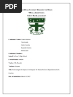 Office Administration Sample Sba | PDF | Communication | Survey Methodology