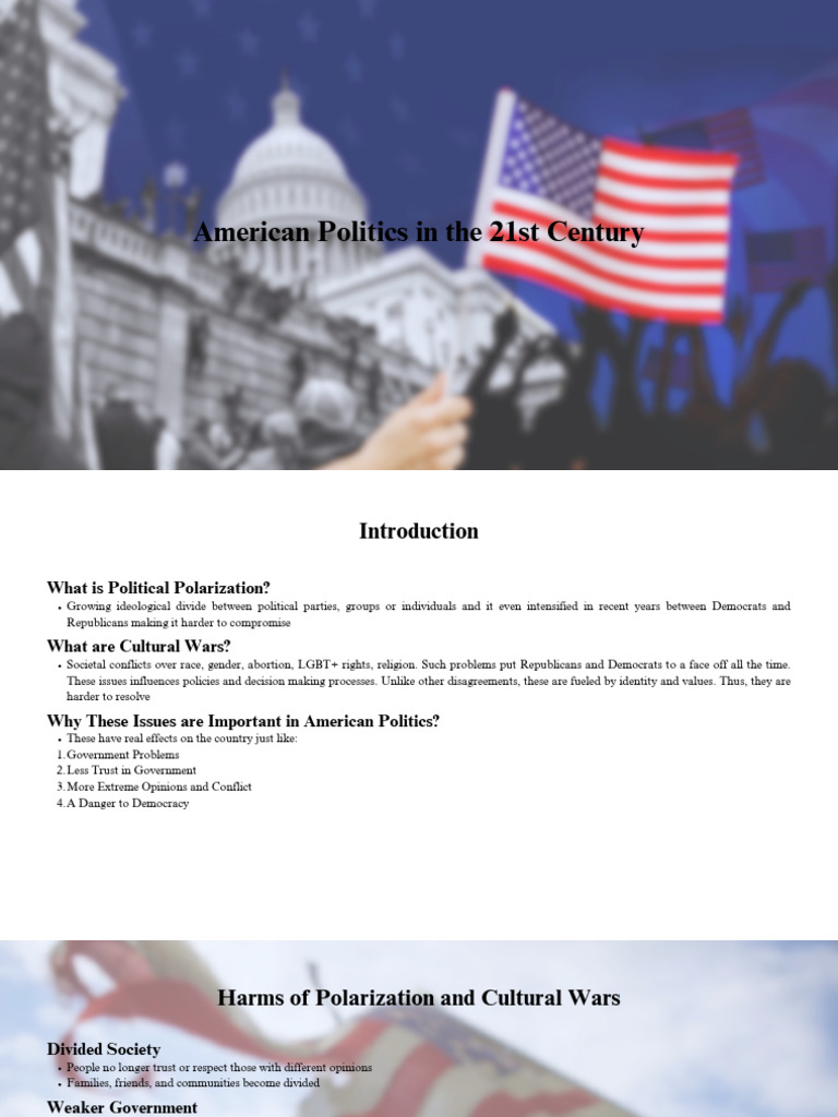 Political Polarization in 21st Century America | PDF | Republican Party ...