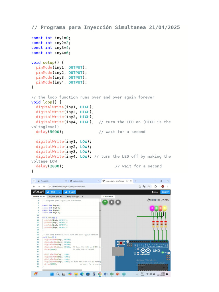 Simultaneous Injection Program Code | PDF