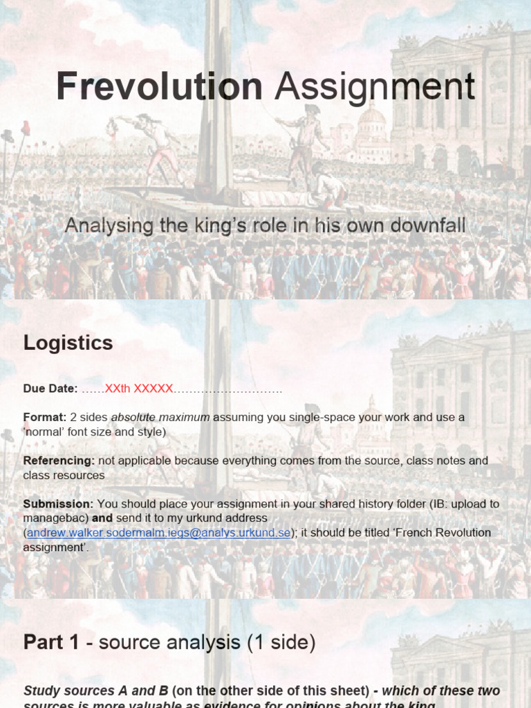 IB_French_Revolution_assignment_PP__1_ | PDF | Cognition | Social Psychology