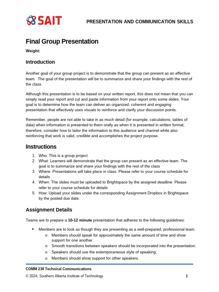 Final Presentation Assignment | PDF | Information | Microsoft Power Point