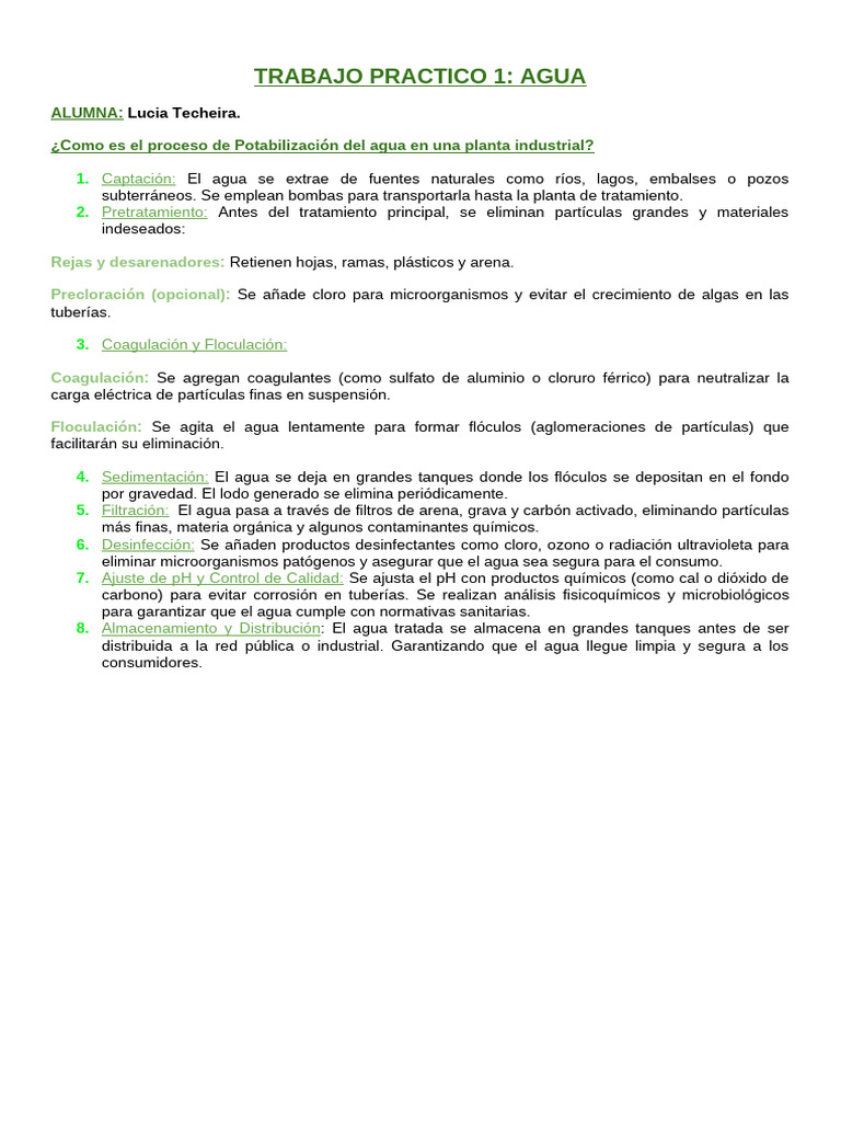 Trabajo Practico 1 HDC | PDF | Agua | Glucosa