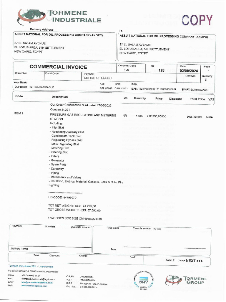 Shipping Documents | PDF