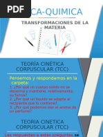 Modelo cinético corpuscular de la materia | PDF