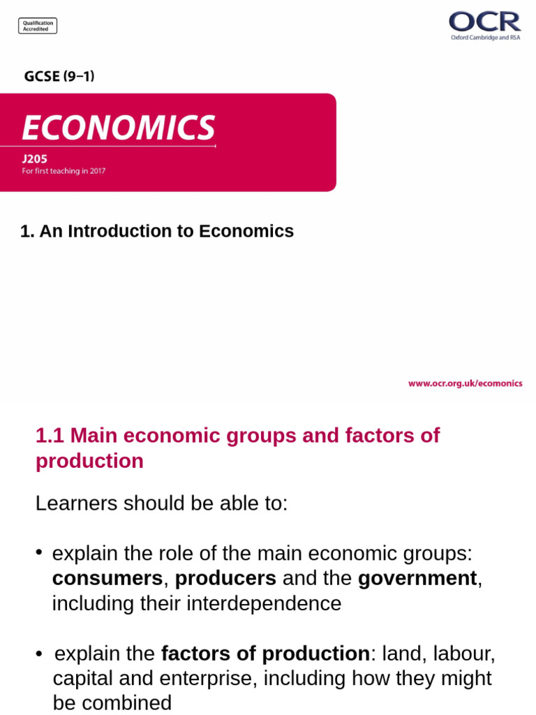 Introduction To Economics | PDF | Sustainability | Economics