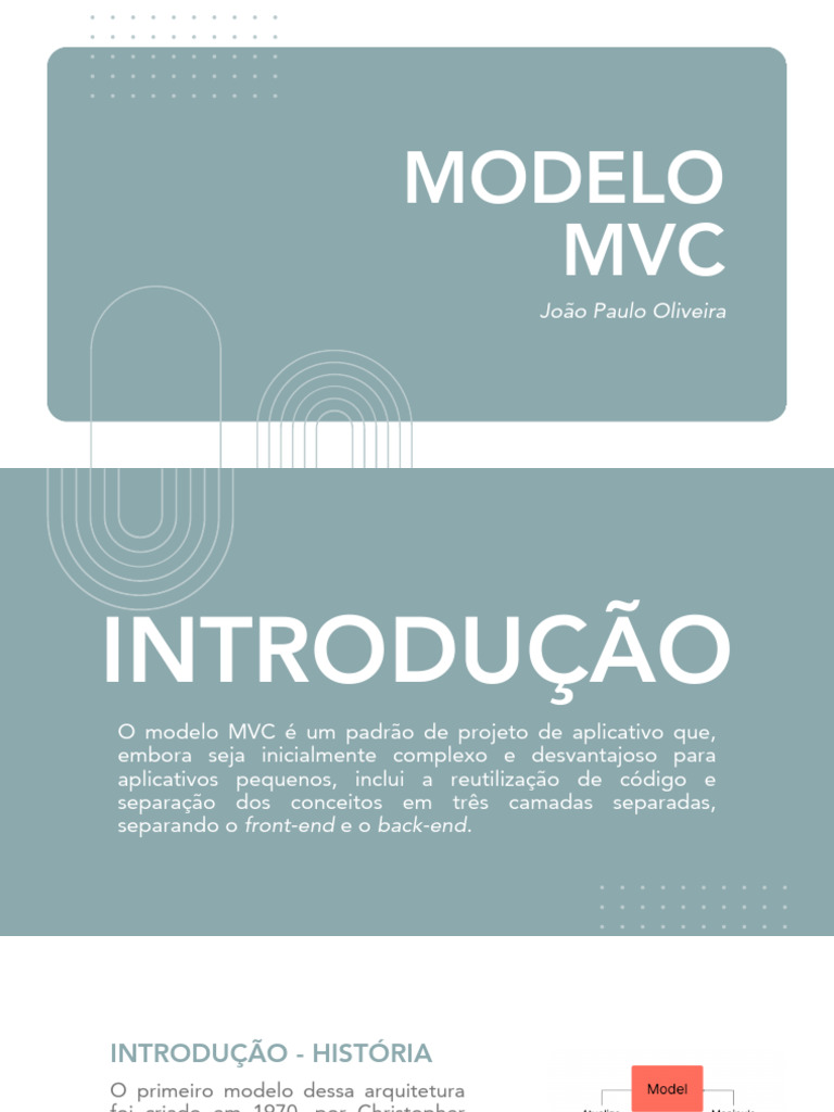 Modelo MVC | PDF | Model-View – Controller (MVC) | Desenvolvimento de software