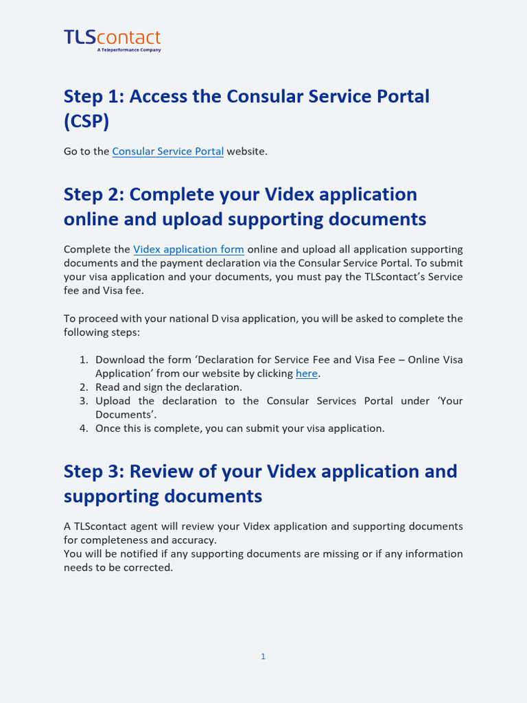 CSP - de Client - New Application Process - English | PDF