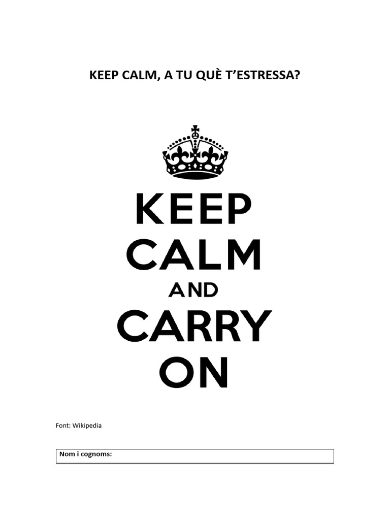 KEEP CALM | PDF