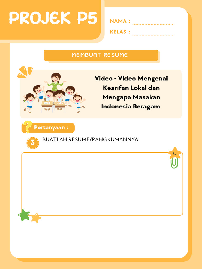 Lembar Kerja P5 No 3 | PDF