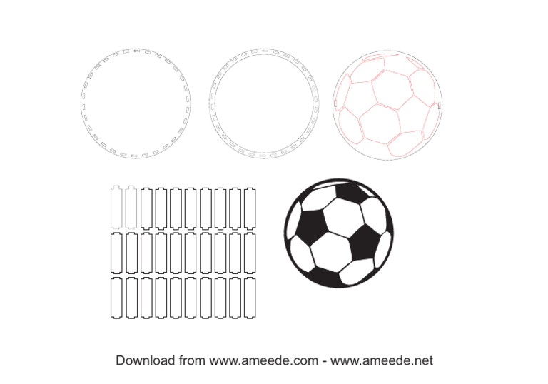 Soccer Ball Box E0019366 File CDR and DXF Free Vector Download For ...
